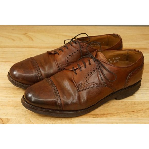Allen Edmonds | Shoes | Allen Edmonds Brown Leather Brogue Derby Oxford ...